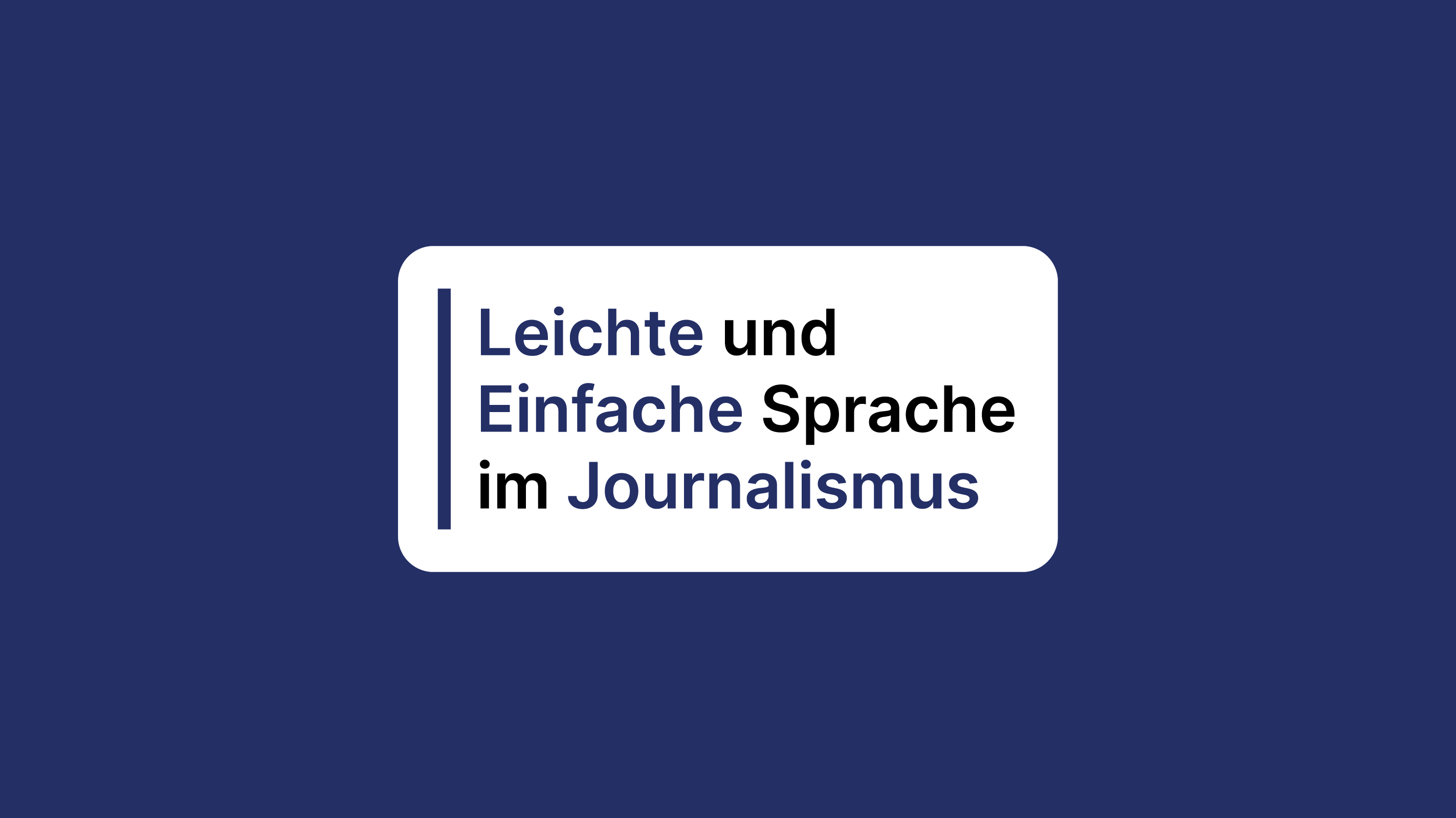 Neues Forschungsprojekt: Leichte und Einfache Sprache im Journalismus ...